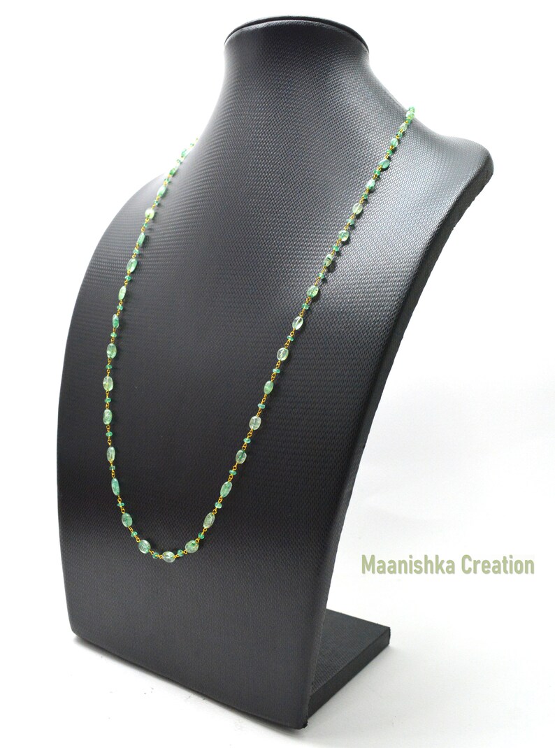 Modest and Beautiful Natural AAA Quality Emerald Necklace 14K - Etsy