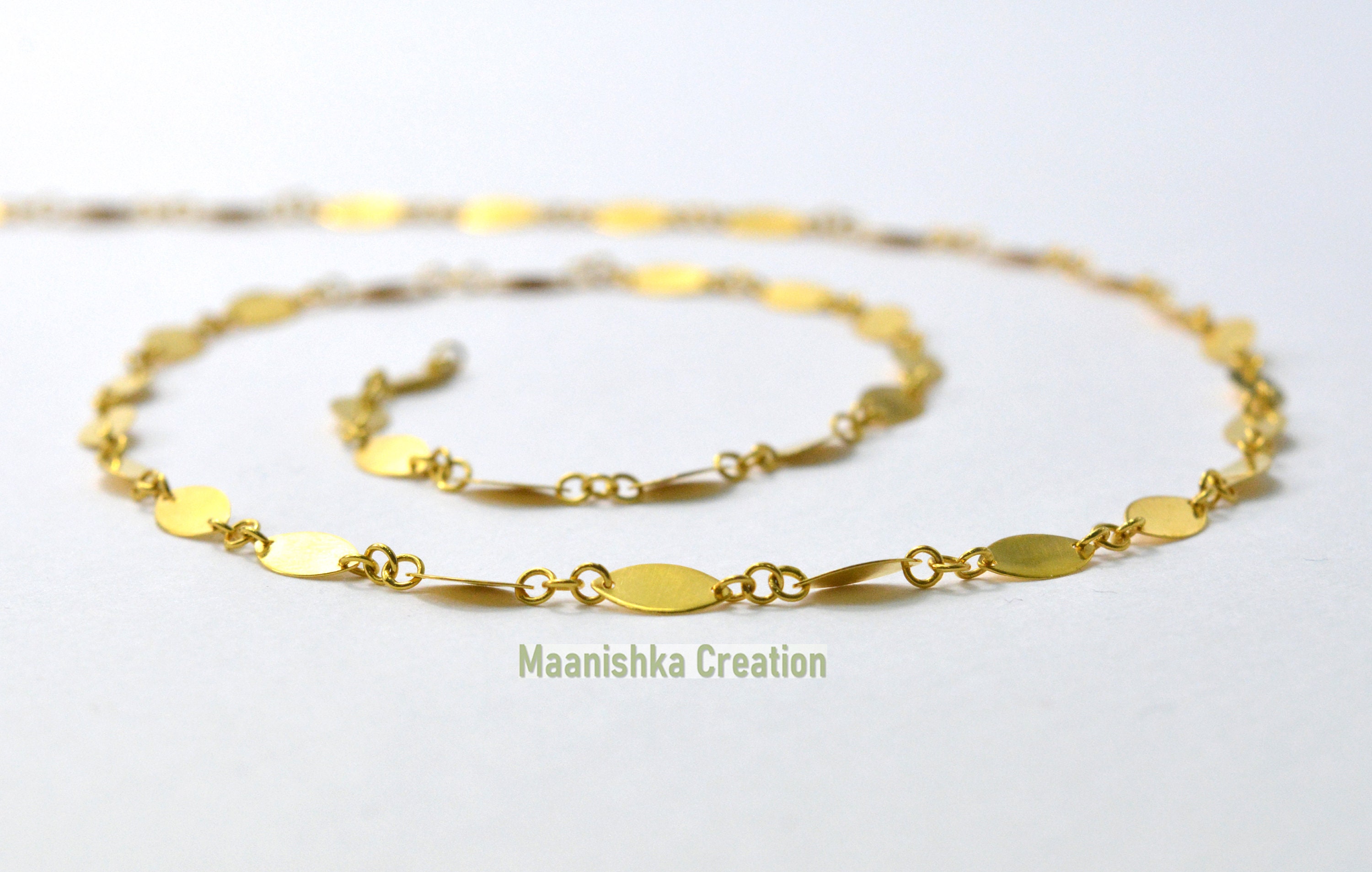 Gorgeous 18K Solid Gold Chain 8x4 Mm Plain Chain in Shiny - Etsy