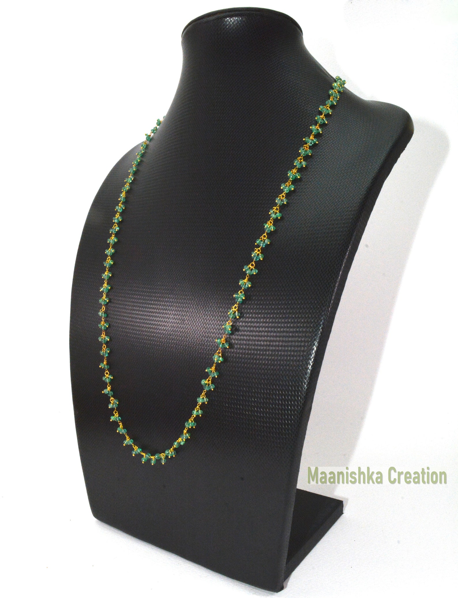 Handmade Beautiful Dangling Design Natural AAA Quality Emerald | Etsy