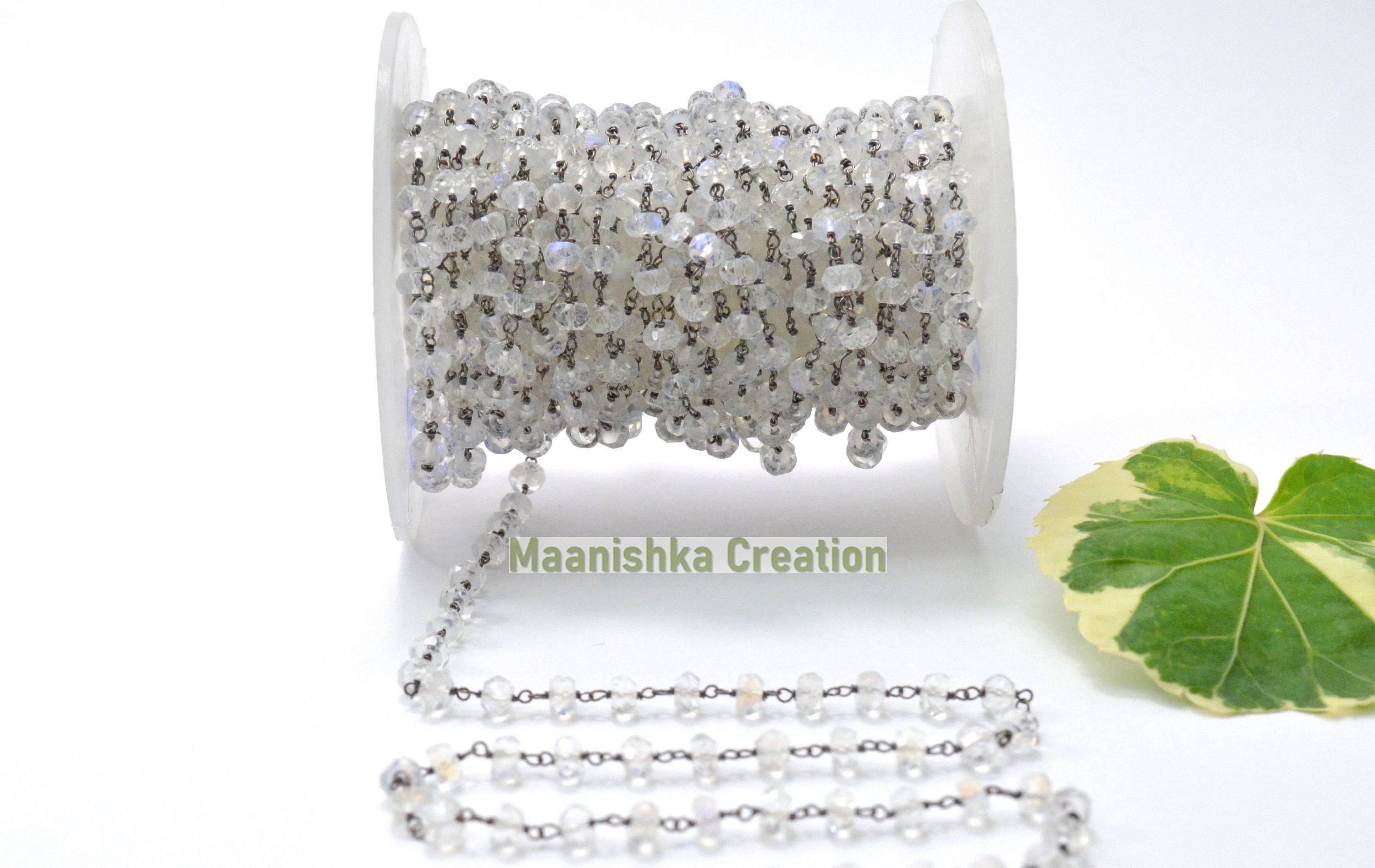 Handcrafted 3.5mm Wire Wrapped Rosary Chain In Rainbow | Etsy