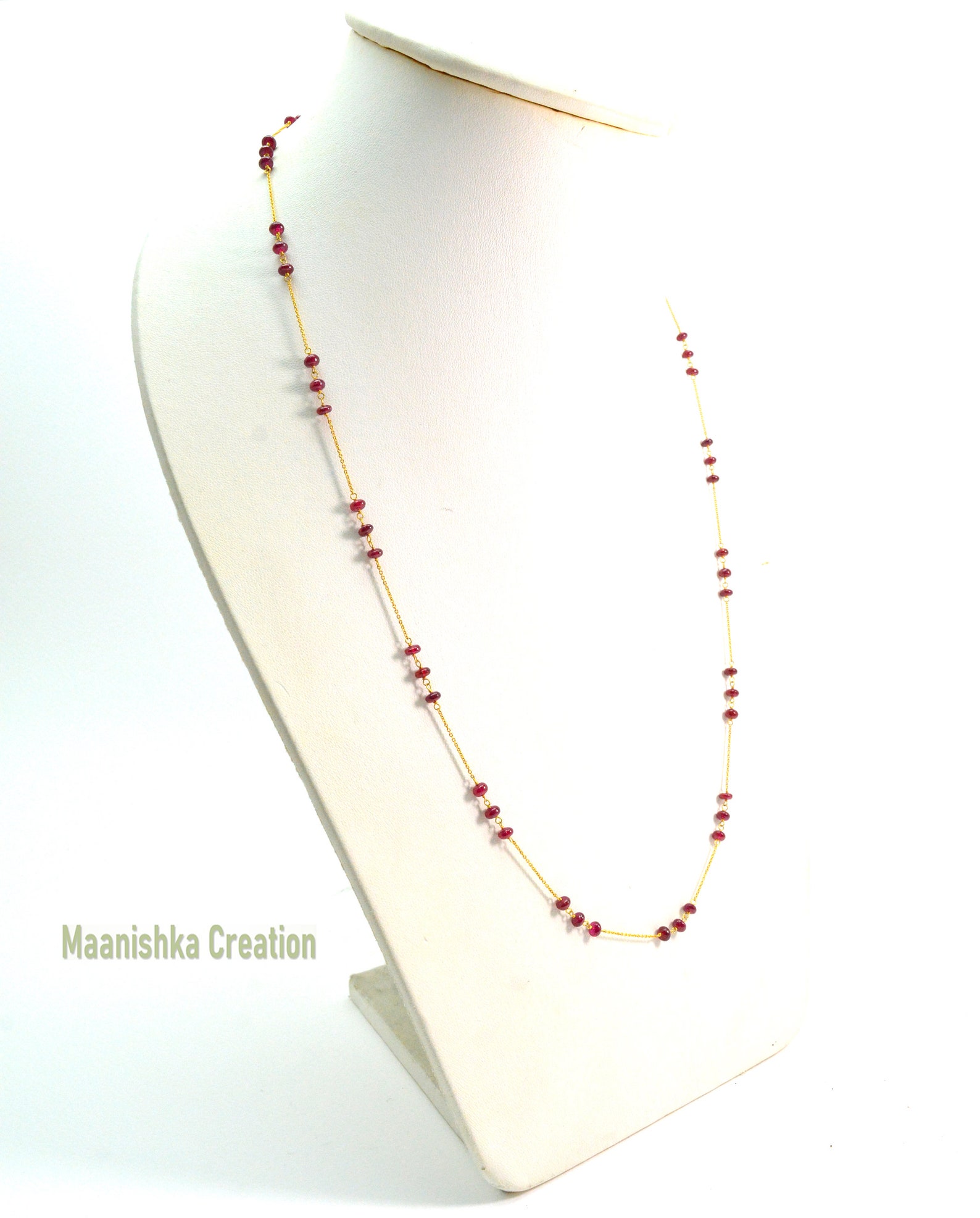 Simple and Beautiful Chain 18K Solid Gold Wire Wrapped Rosary | Etsy