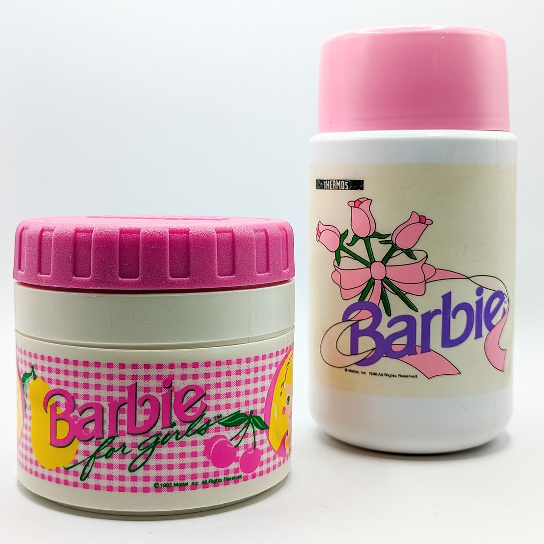 Vintage 90s Barbie Thermos sold Together or Individually - Etsy