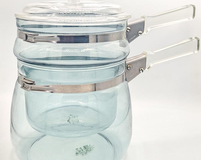 Pyrex Flameware Double Boiler From 1940s - Etsy