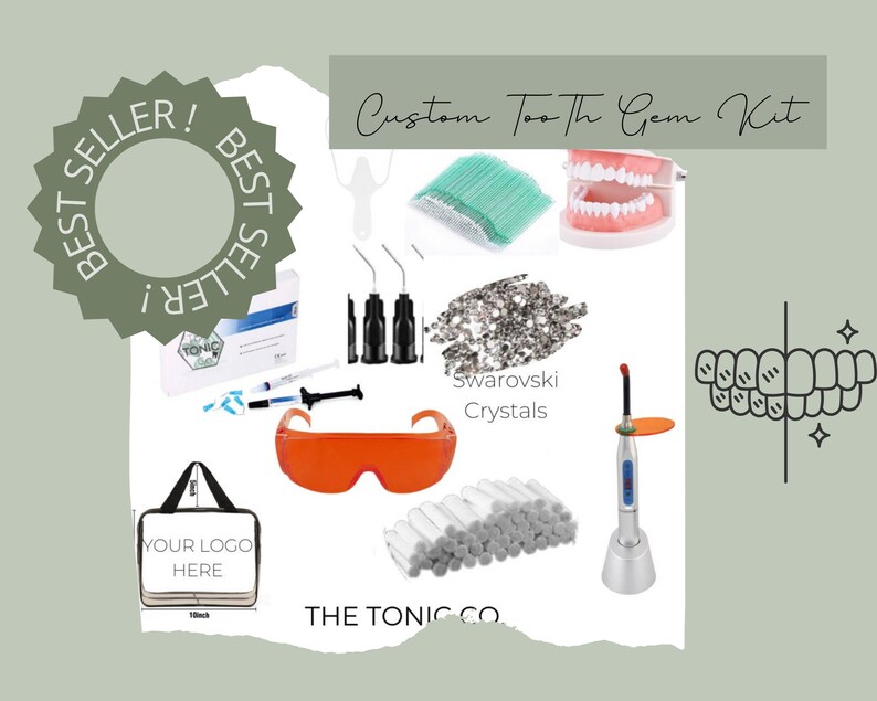 Custom Tooth Gem Kit - Etsy