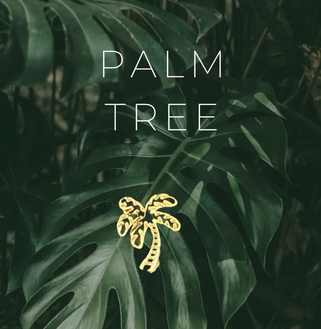 18K Good Tooth Gem Palm Tree - Etsy