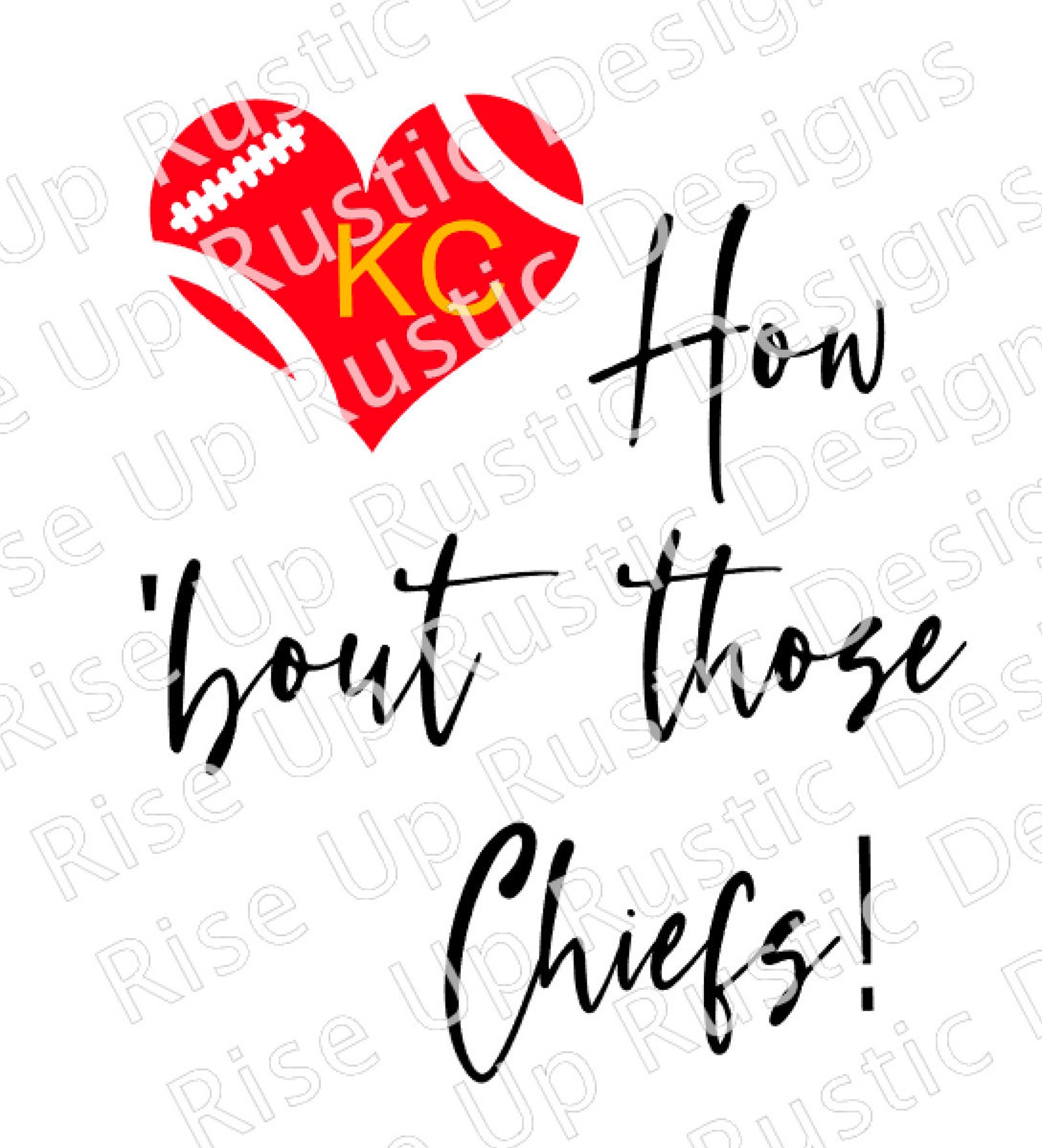 How Bout Those Chiefs SVG Cut File JPEG png Chiefs Kansas | Etsy