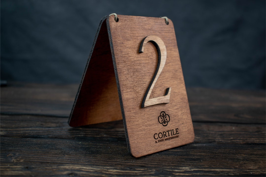 Wooden Table Numbers, Table Signs, Wedding Table Sign, Restaurant Table ...