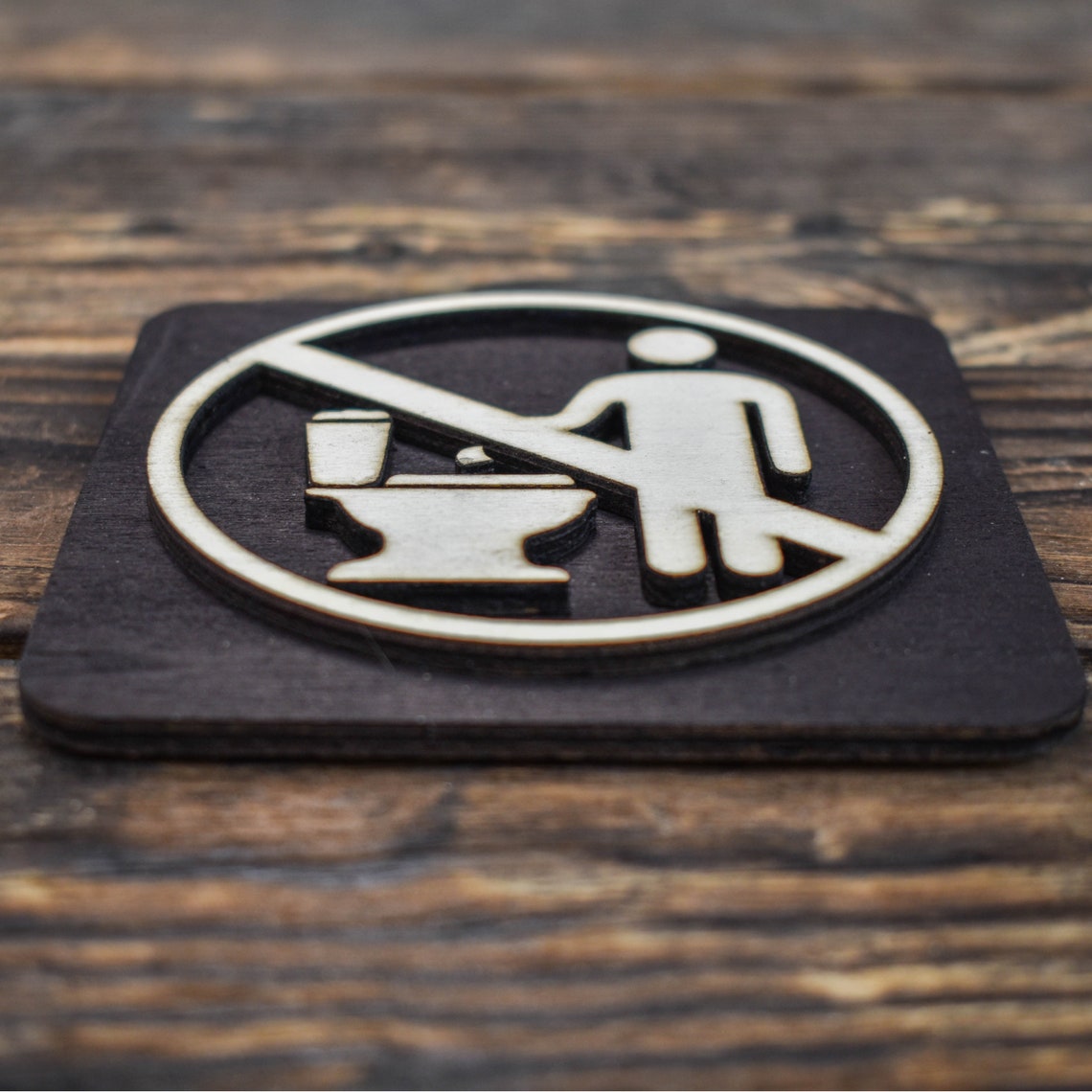 Wooden Sign No Paper in the Toilet for Hotel, Airbnb, Restaurant ...