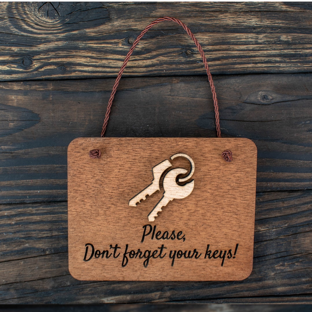 Wooden Sign Don't Forget Your Keys for Airbnb, - Etsy