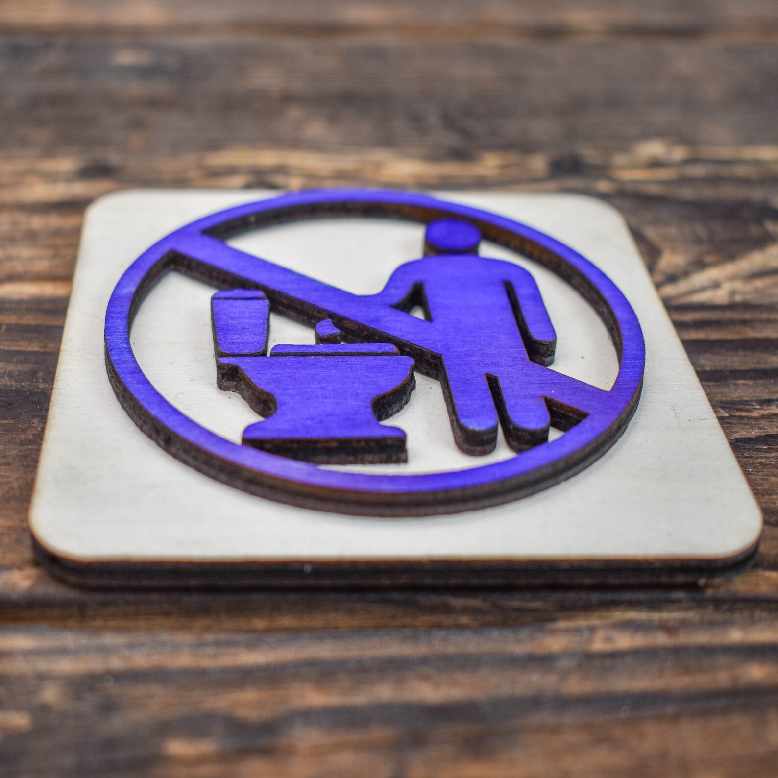 Wooden Sign No Paper in the Toilet for Hotel, Airbnb, Restaurant ...