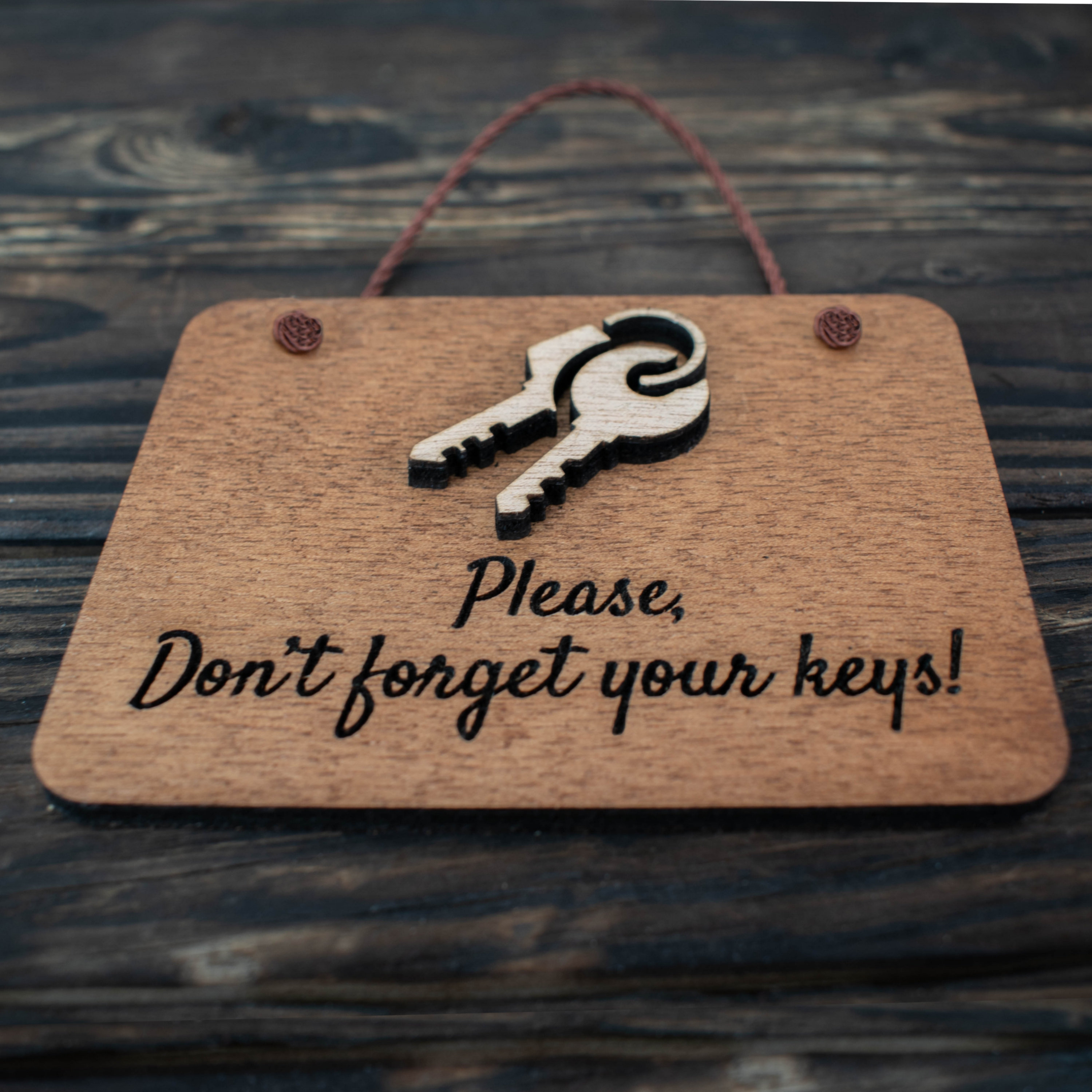 Wooden Sign Don't Forget Your Keys for Airbnb, - Etsy