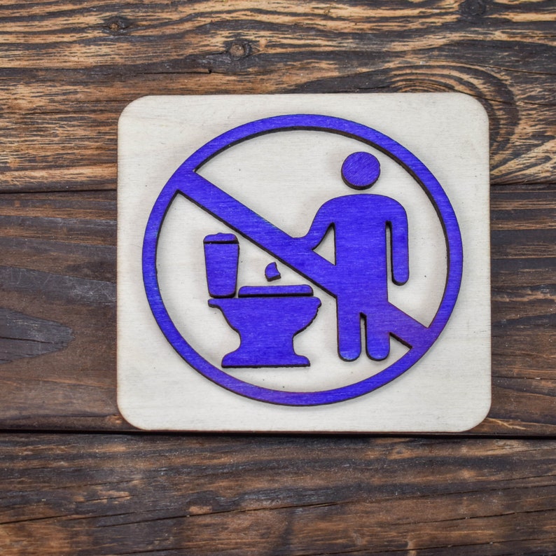Wooden Sign No Paper in the Toilet for Hotel, Airbnb, Restaurant ...