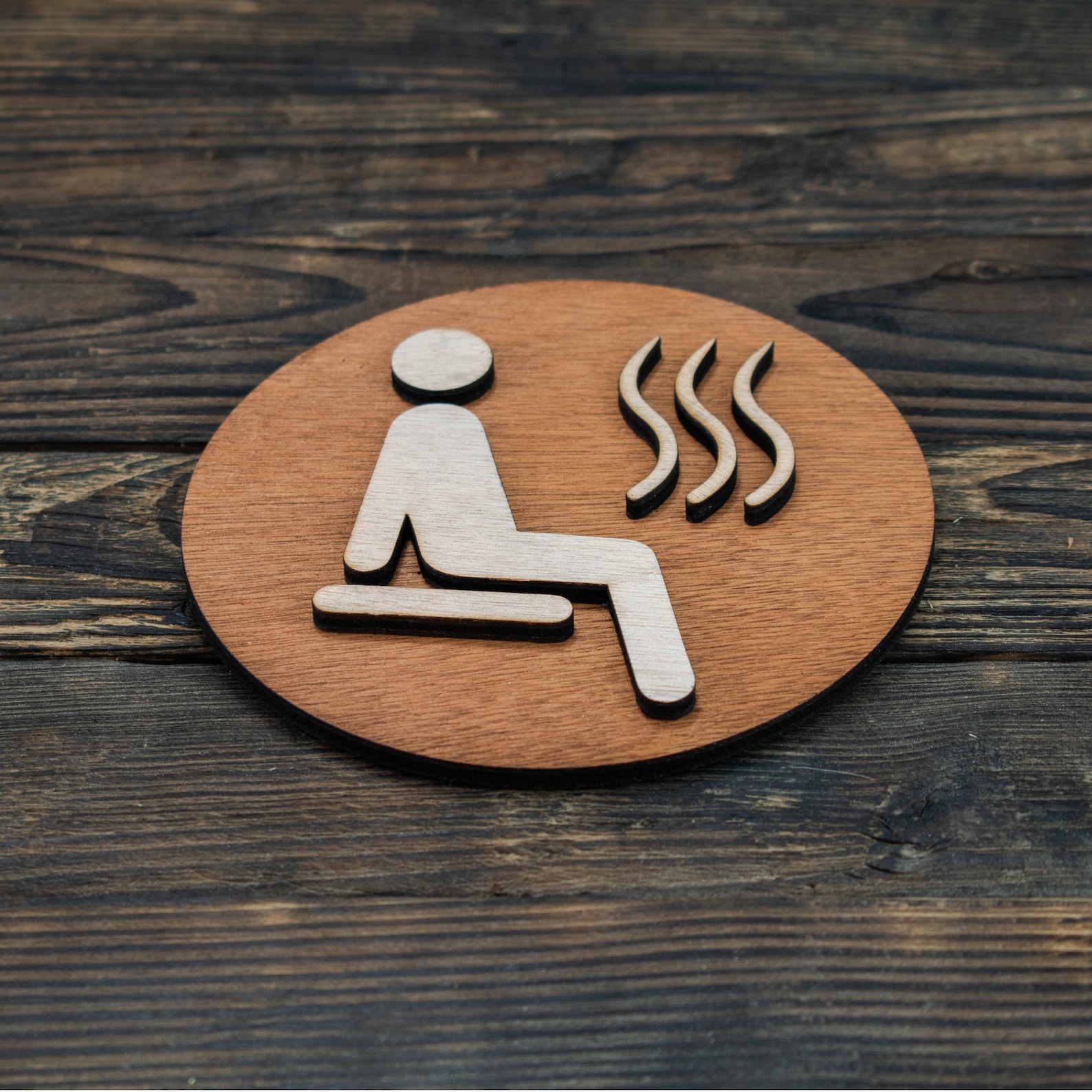 Wooden Sign Sauna Area, Professional Signage for Sauna, Sauna Sign for ...