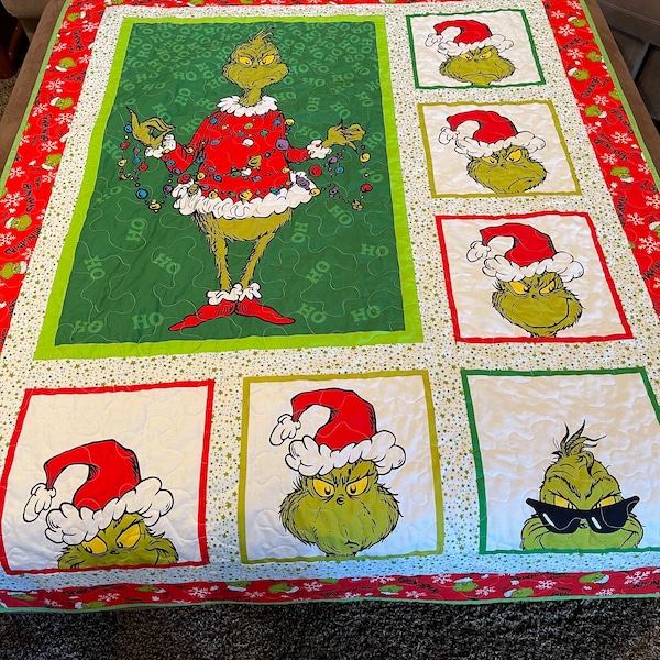 Grinch Quilt Kit - Etsy