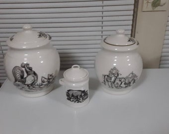 Cow Canister Set | Etsy