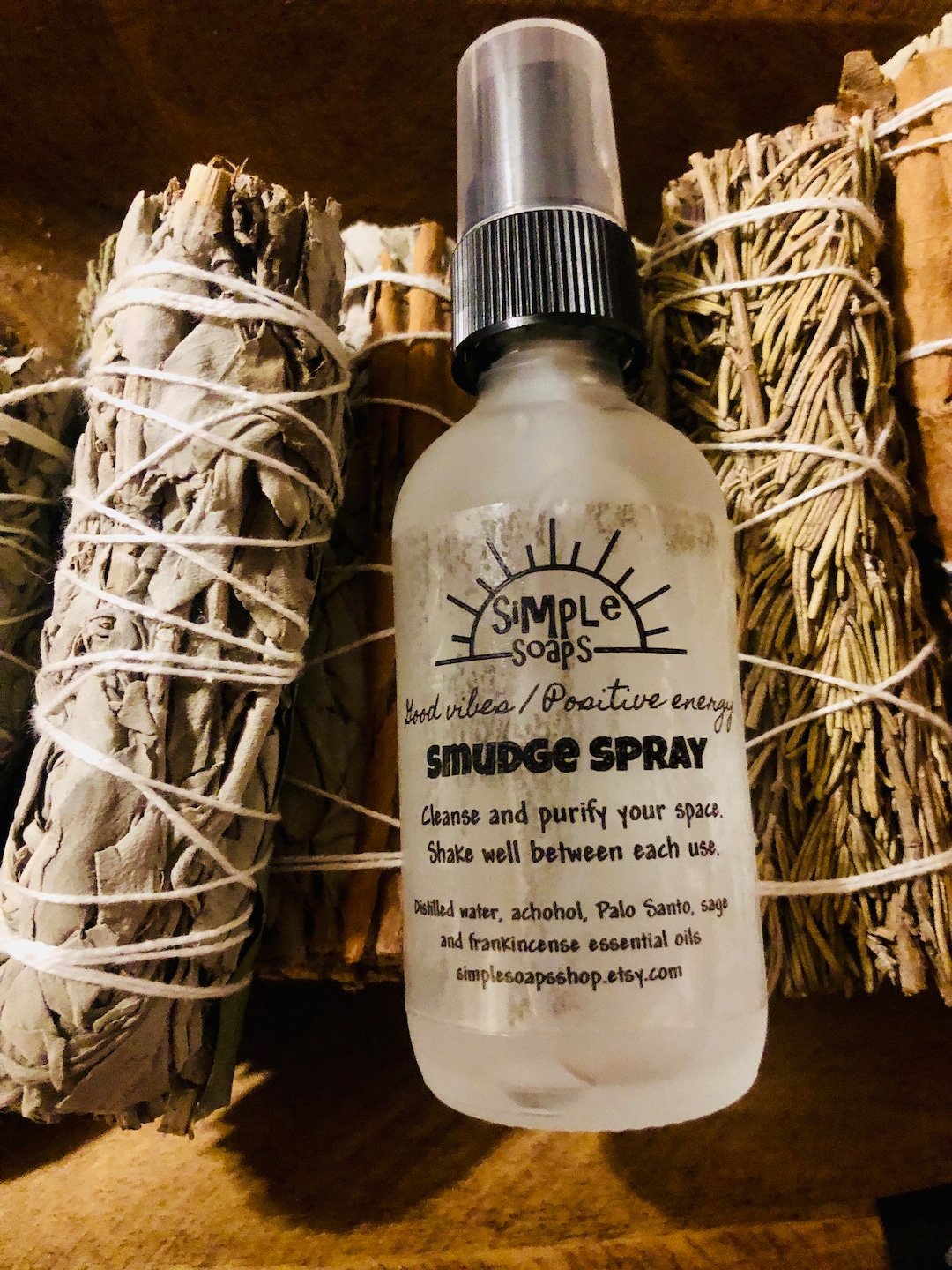 Smudge Spray / Positive Energy - Etsy