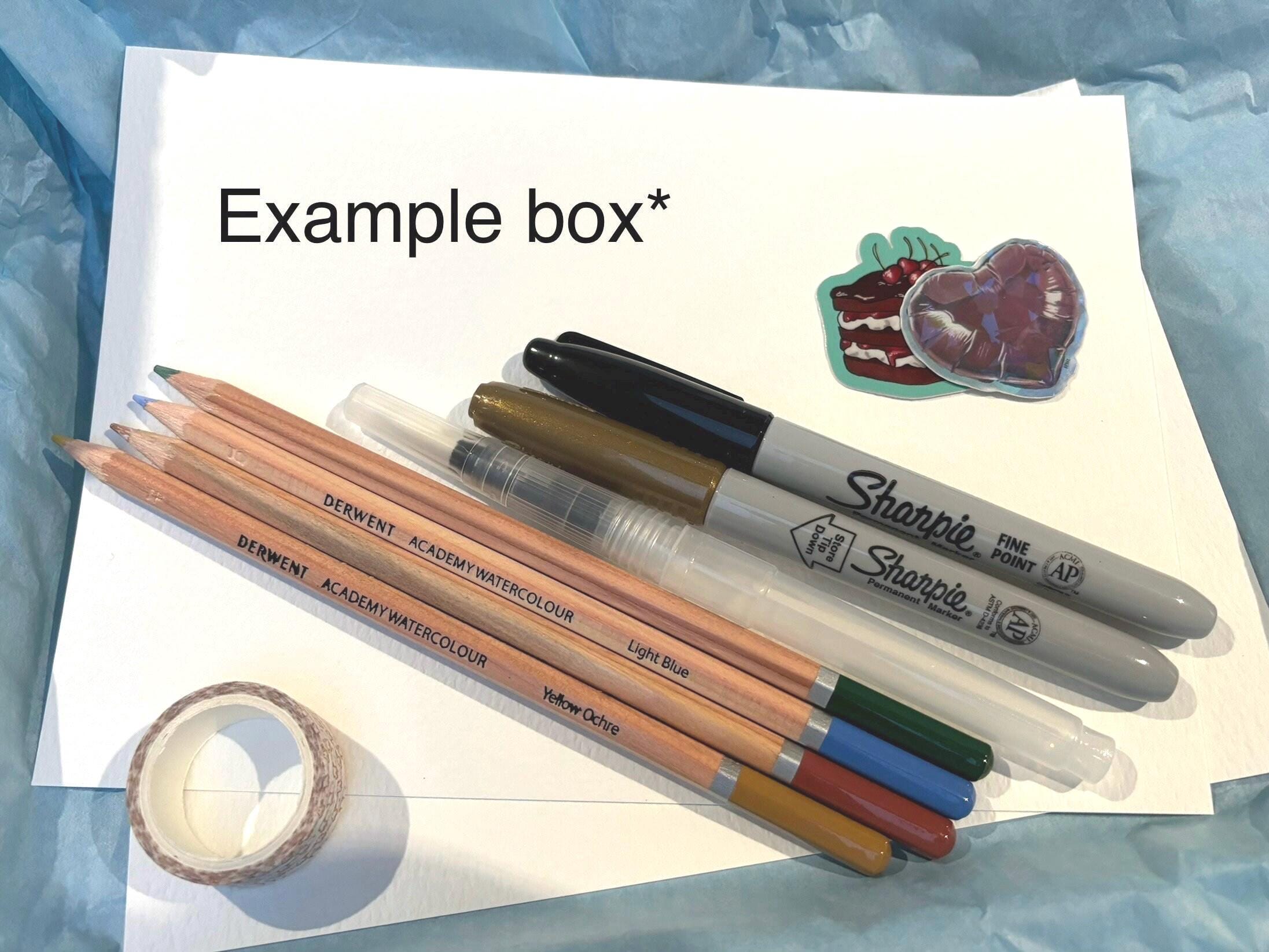 Art Supplies Kit Surprise Box Letterbox Gift Size - Etsy