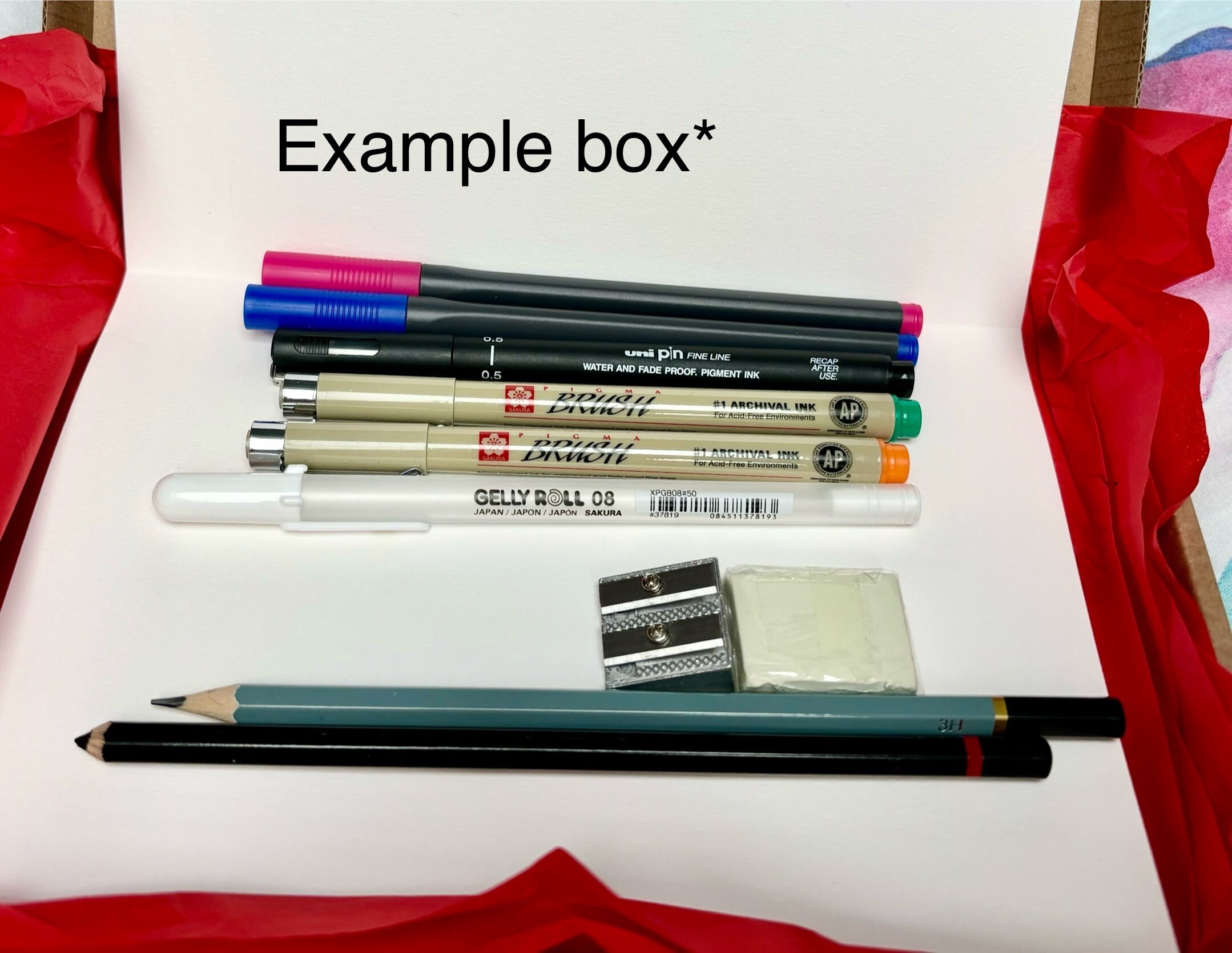 Art Supplies Kit Surprise Box Letterbox Gift Size - Etsy