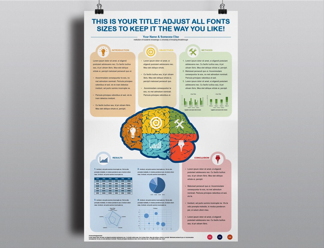 Pull - Research Poster Template - Etsy