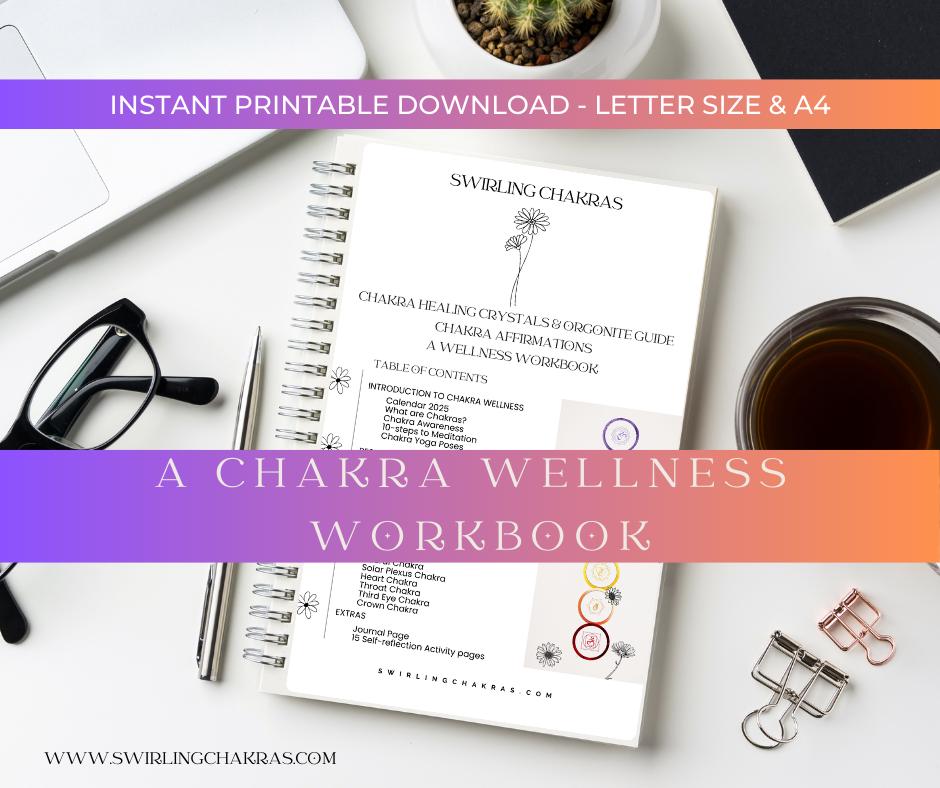 Charka Healing Crystals & Orgonite Guide to Wellness Workbook, Digital ...