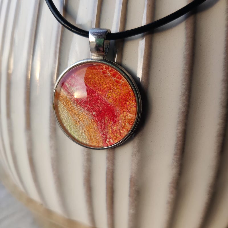Fluid Art Pour Pendants - Etsy