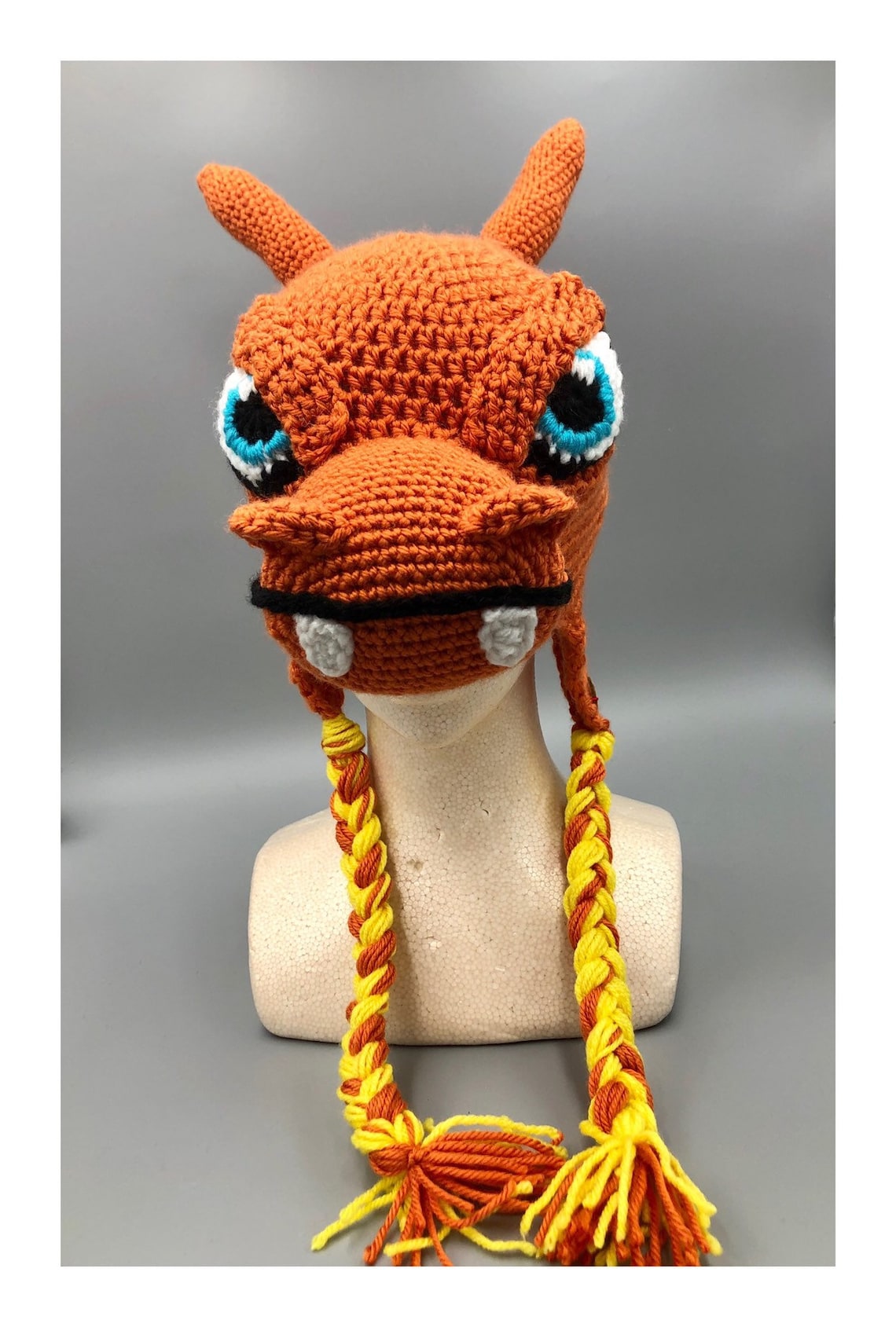Charizard Pokemon Crochet Hat Pokemongo Charizard Beanie - Etsy