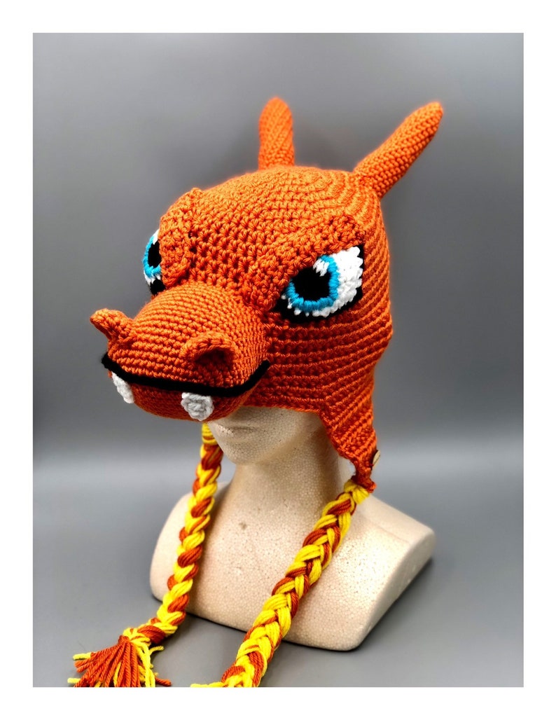 Charizard Pokemon Crochet Hat Pokemongo Charizard Beanie - Etsy