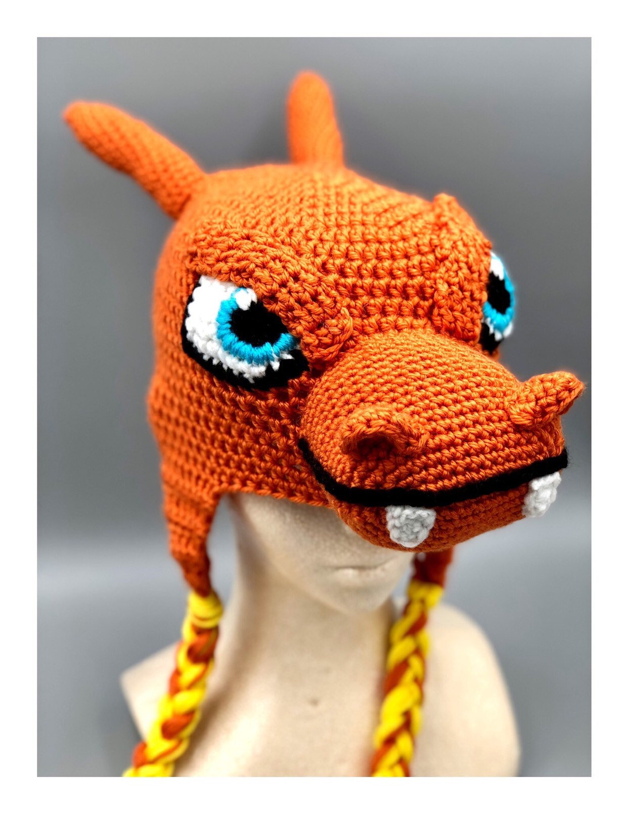 Charizard Pokemon Crochet Hat, Pokemongo Charizard Beanie, Pokémon ...