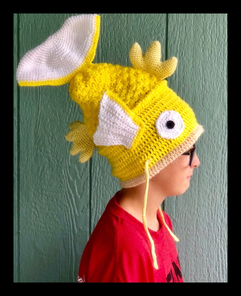 Pokemon Shiny Magikarp Hat / Pokemon Go Trainer Gag Gift Character Hat ...