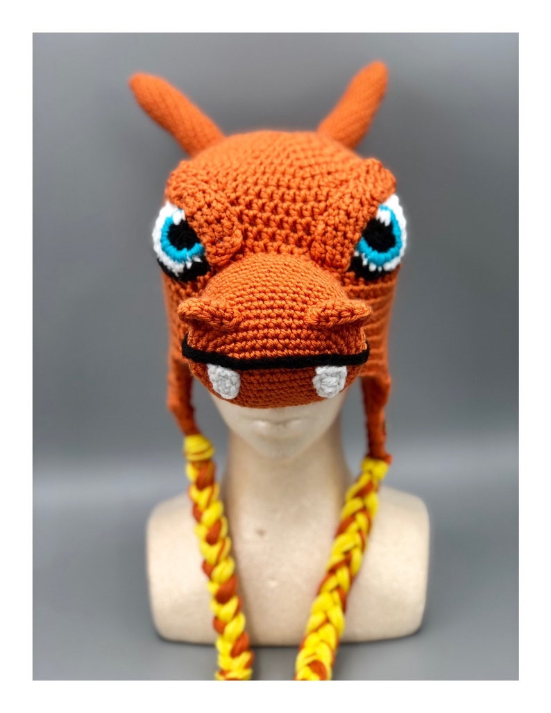 Charizard Pokemon Crochet Hat Pokemongo Charizard Beanie - Etsy
