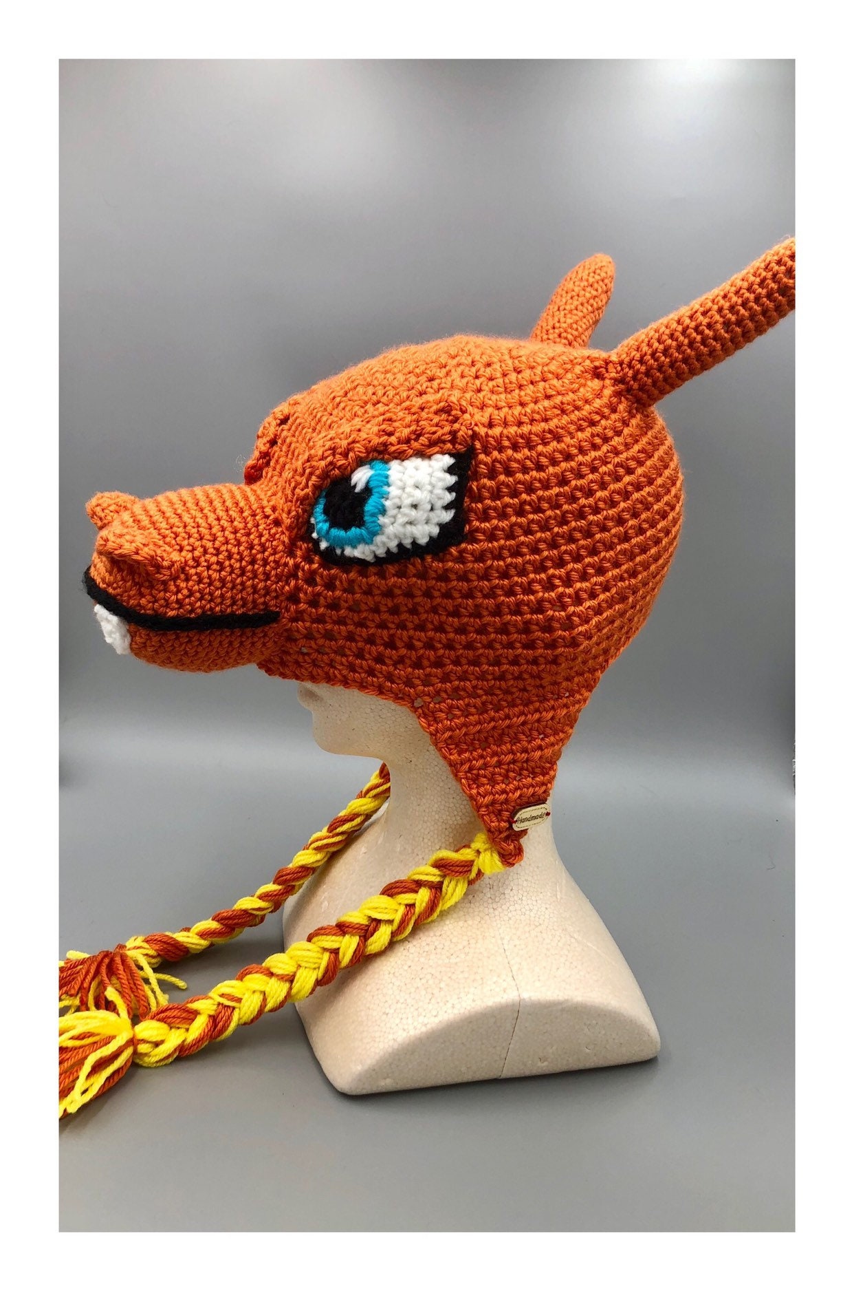 Charizard Pokemon Crochet Hat Pokemongo Charizard Beanie - Etsy