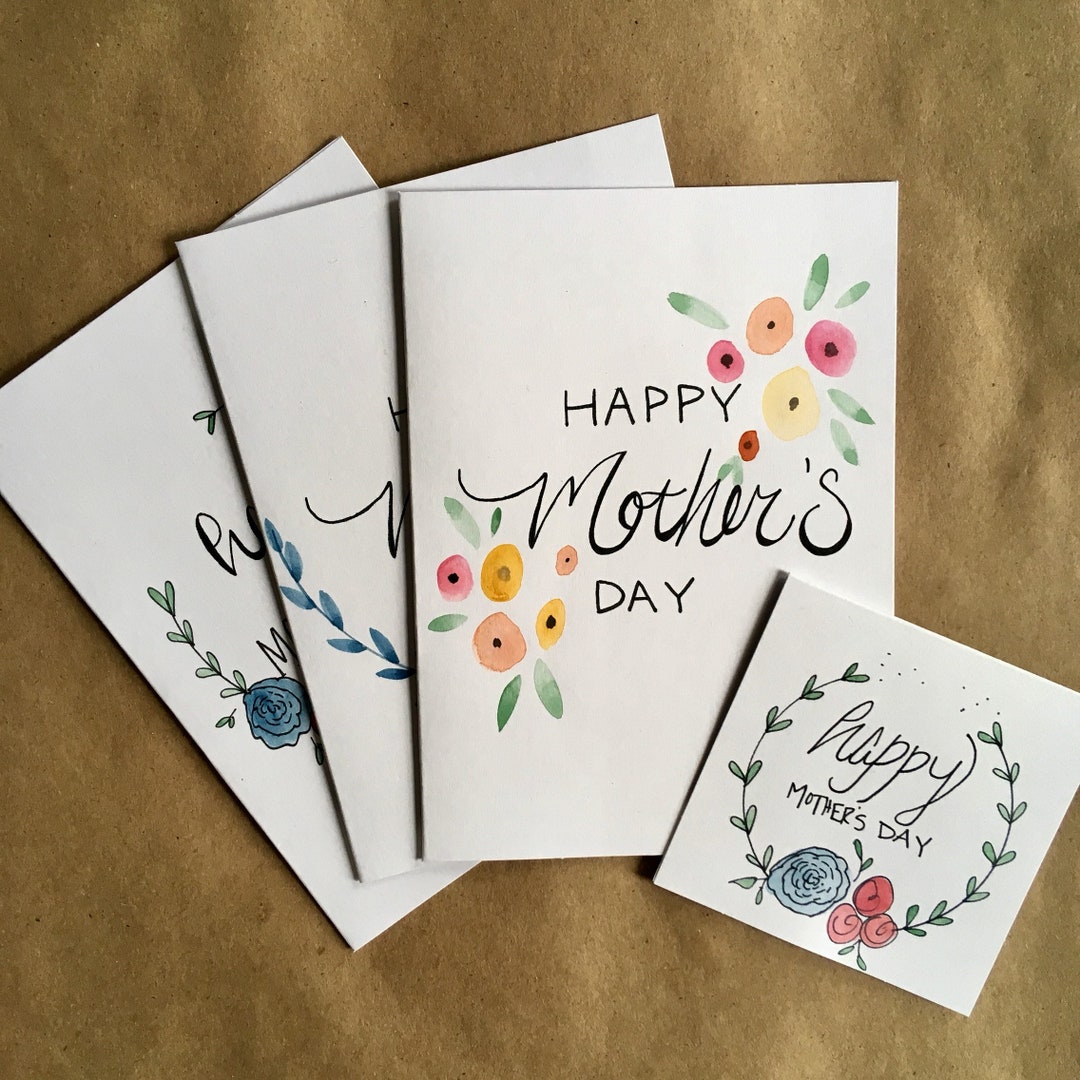 Mother's Day Watercolor Cards - Etsy