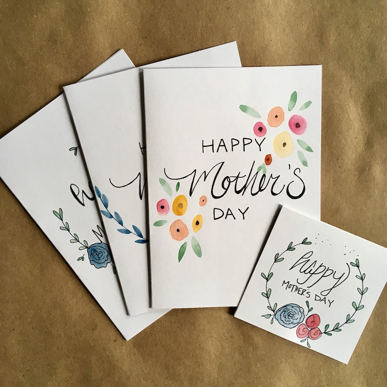 Mother's Day Watercolor Cards - Etsy