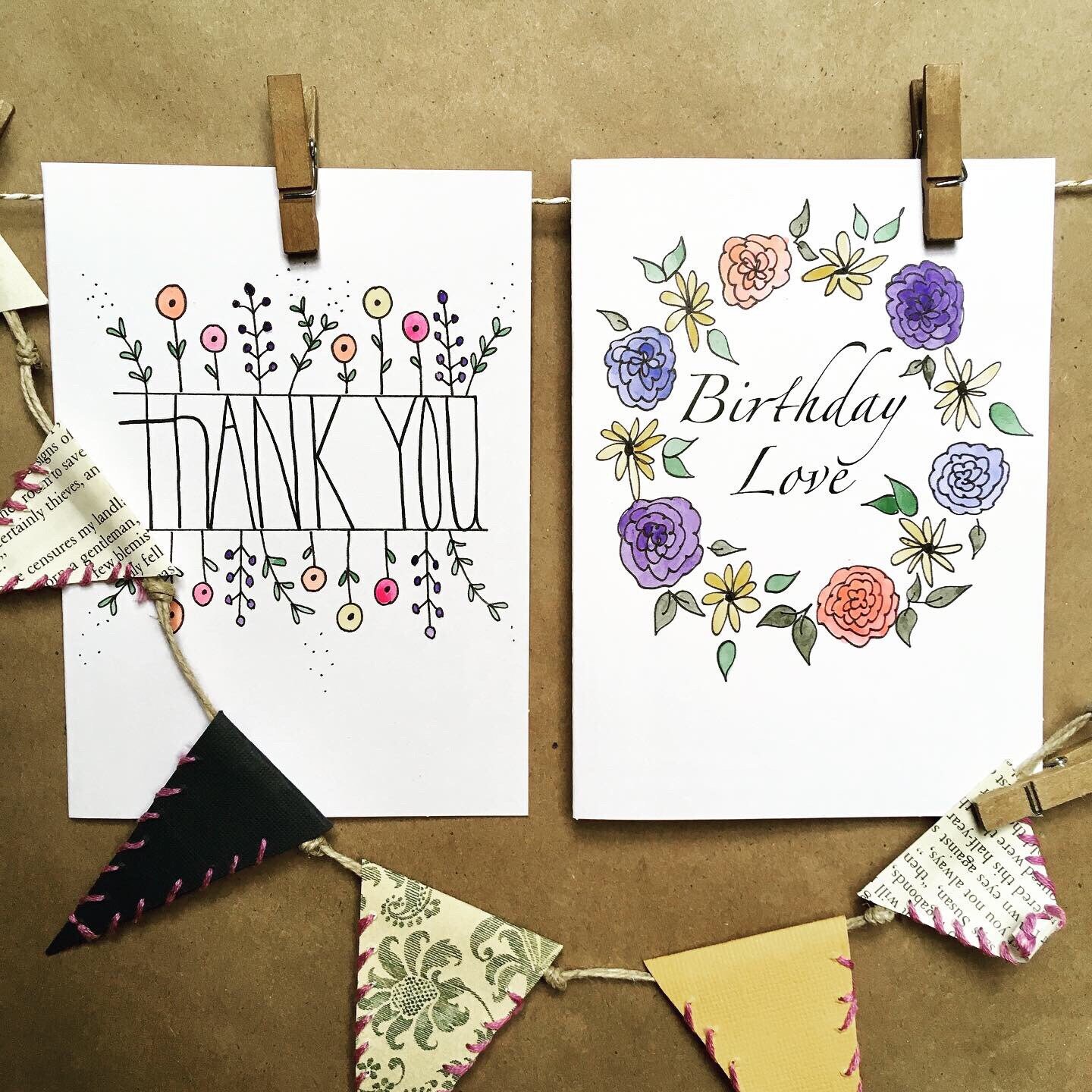 Watercolor Greeting Cards - Etsy
