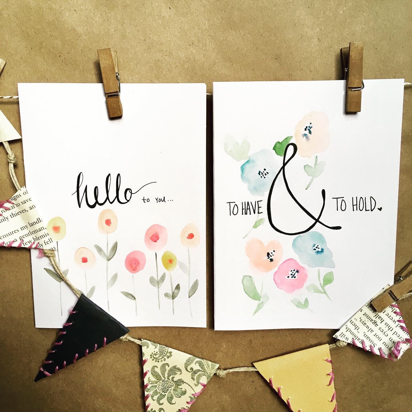 Watercolor Greeting Cards - Etsy