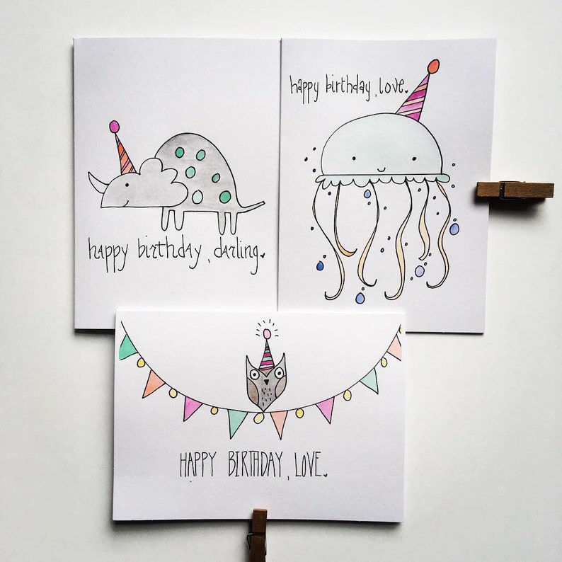 Kids Birthday Cards - Etsy