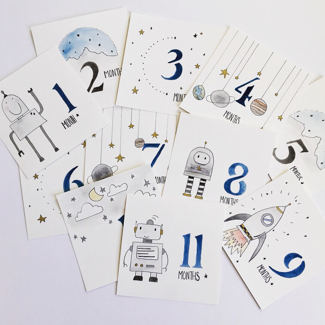 Monthly Baby Picture Counters Baby Shower Gift - Etsy