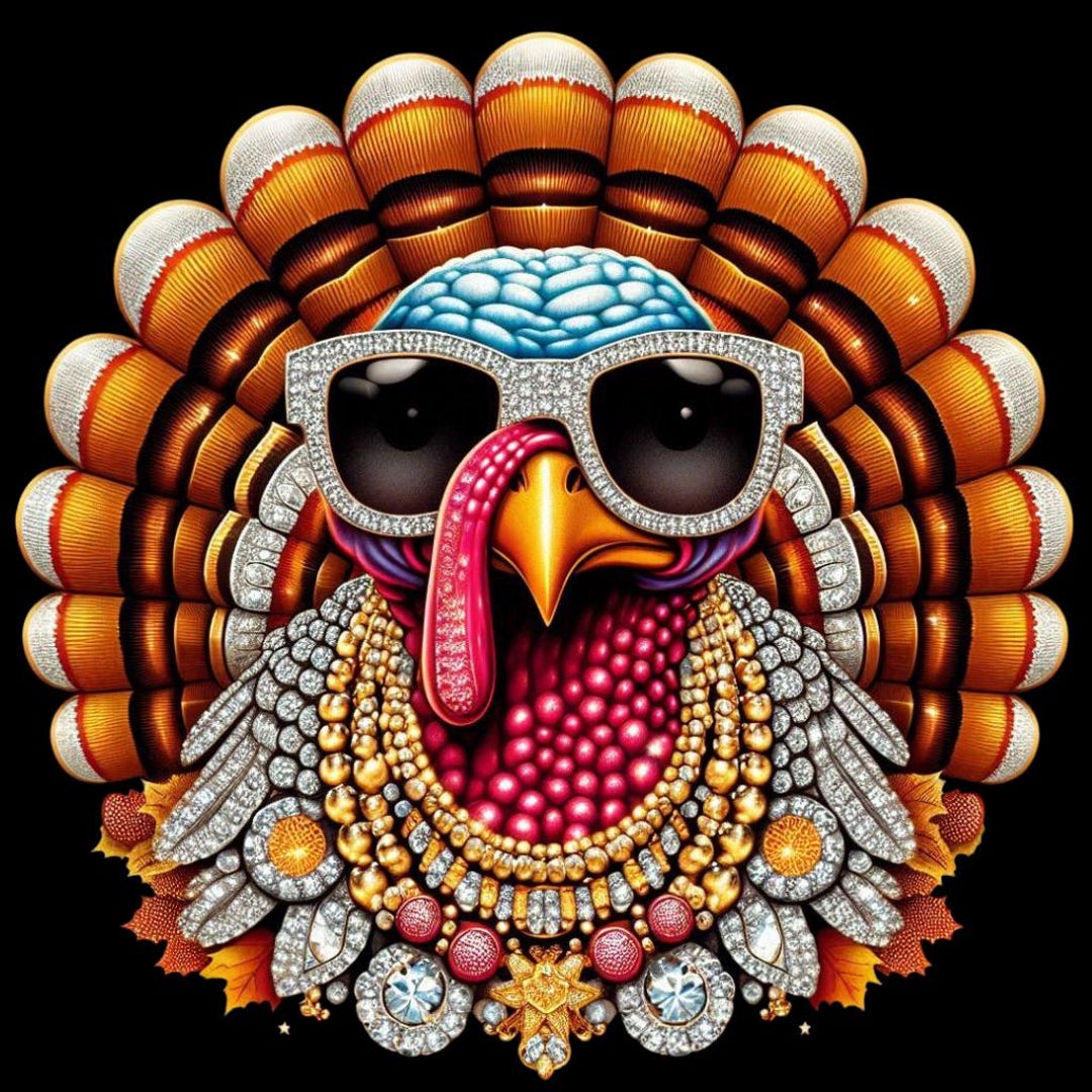 Blinged Out Turkey PNG - Etsy