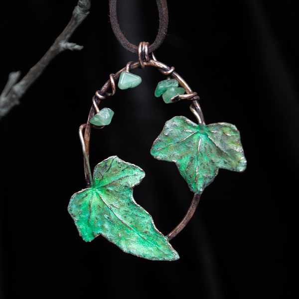 Ivy Leaf Necklace - Etsy