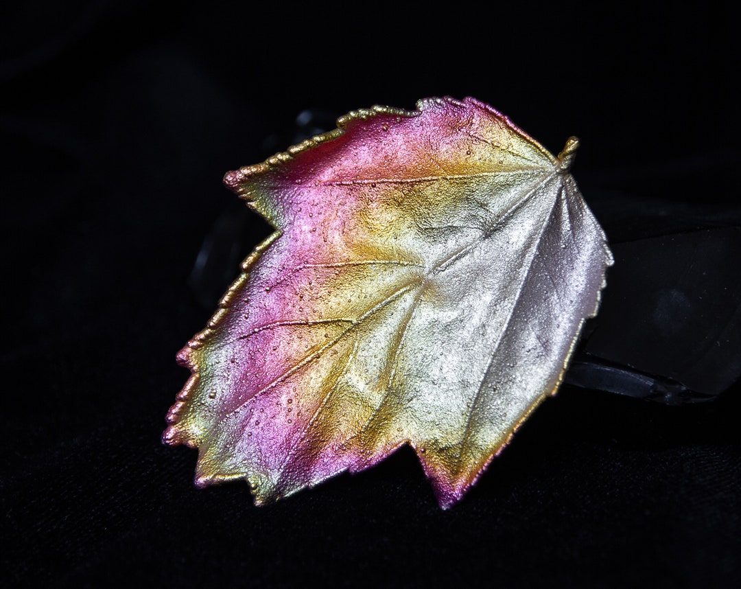 Broche en véritable feuille d'érable Bijoux de style féerique Grande ...