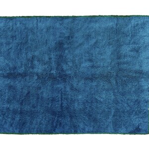 Azure Blue With Frame Rug - Custom Beni Ourain Moroccan Rug - Etsy