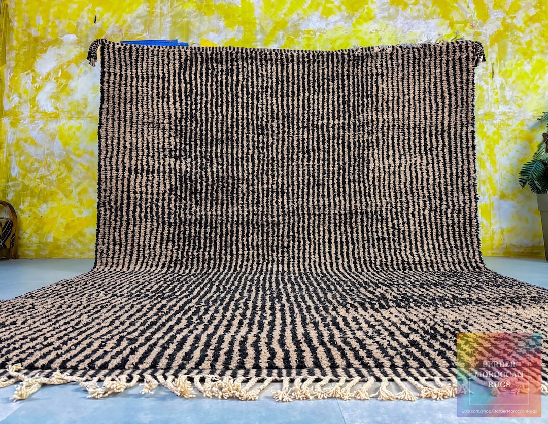 Beni Ourain Rug, Authentic Moroccan Rug, Berber Carpet, Genuine Wool ...