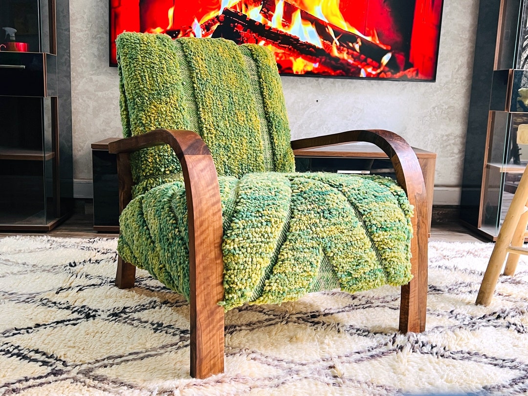 Moroccan Handmade Chair, Handmade Moroccan Armchair, Handmade Wooden ...