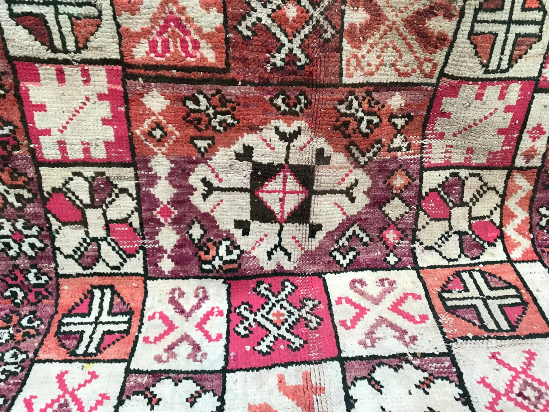 FREE SHIPPING 5x7 Vintage Boujad rug Morocco rug Moroccan | Etsy