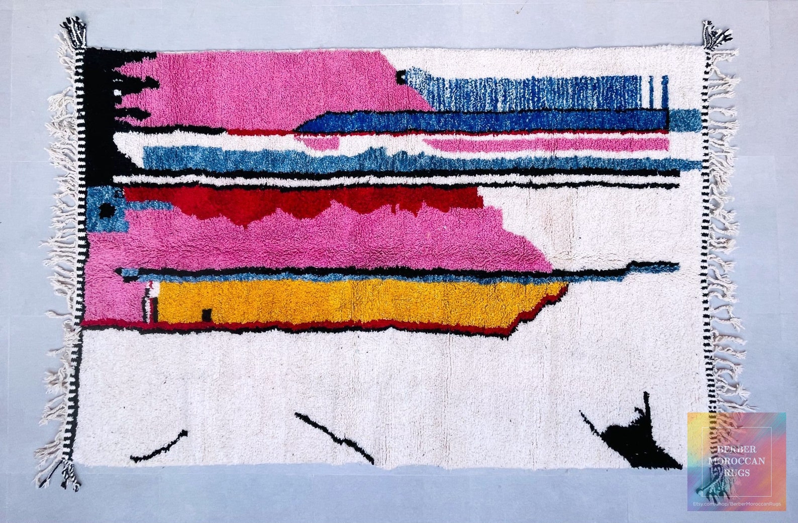 Beni Ourain Rug Authentic Moroccan Rug Berber Carpet - Etsy