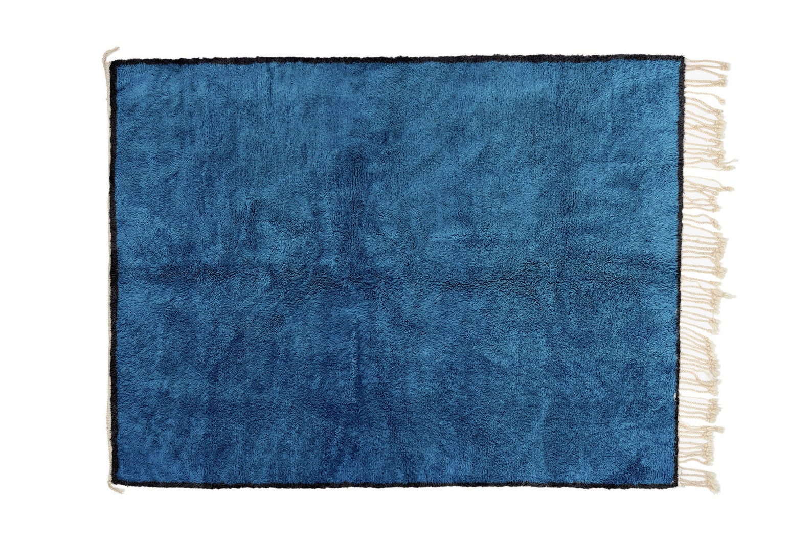 Azure Blue With Frame Rug - Custom Beni Ourain Moroccan Rug - Etsy