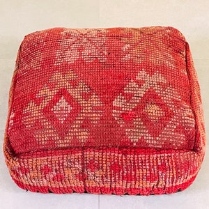 70% Off Authentic Moroccan Kilim Pouf Ottoman Handcrafted Boho ...