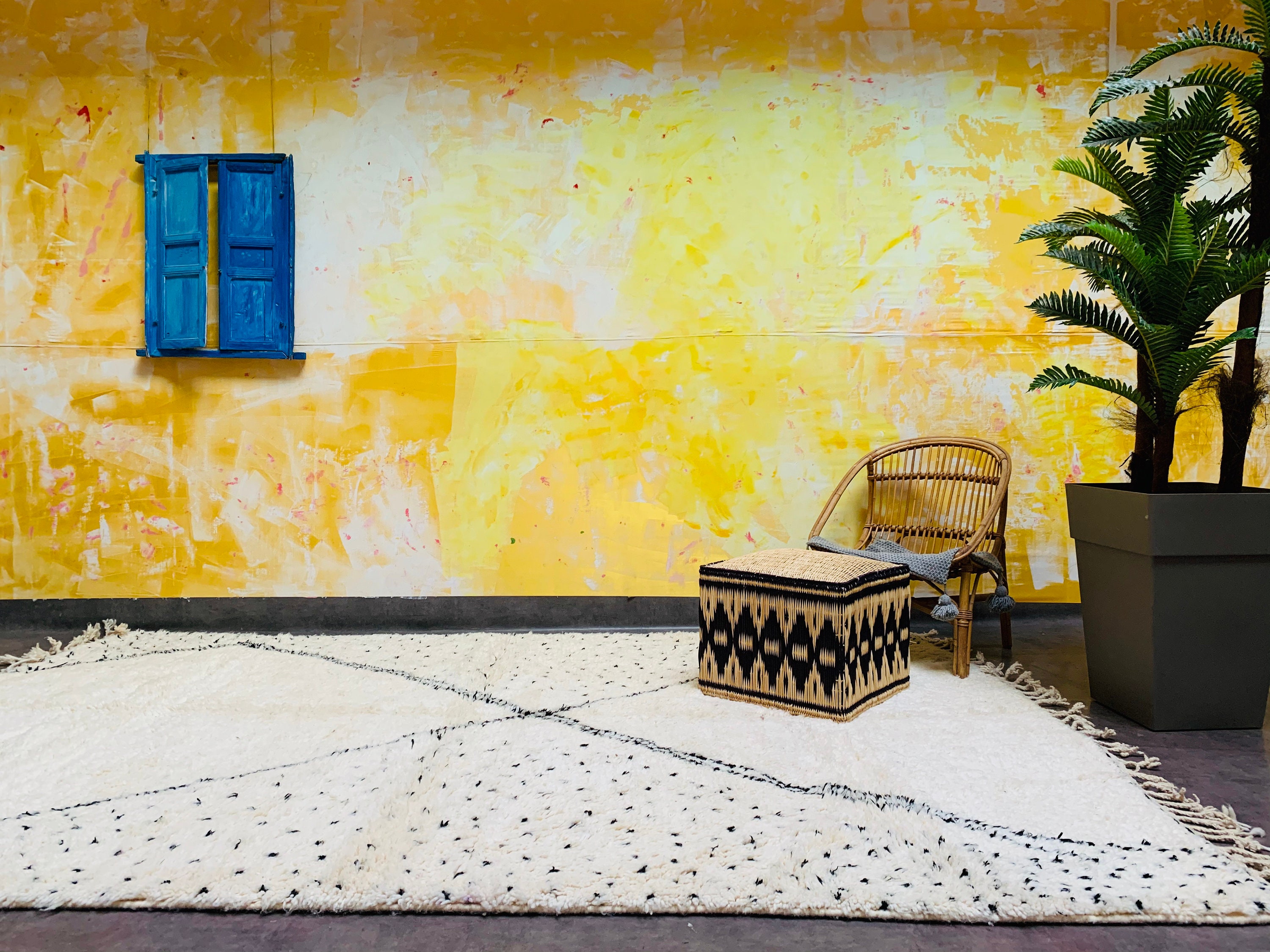 Beni Ourain Rug, Authentic Moroccan Rug, Berber Carpet, Genuine Wool ...