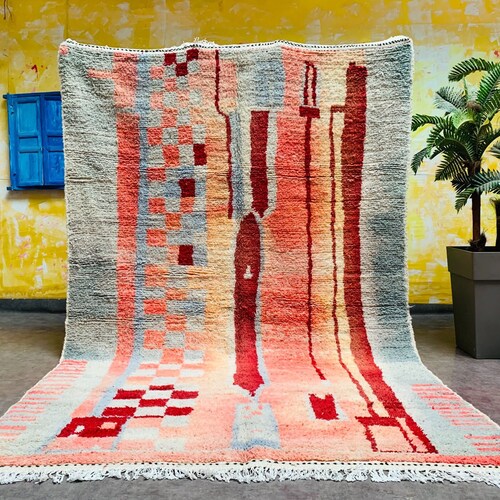 Beni Ourain Rug Authentic Moroccan Rug Berber Carpet | Etsy