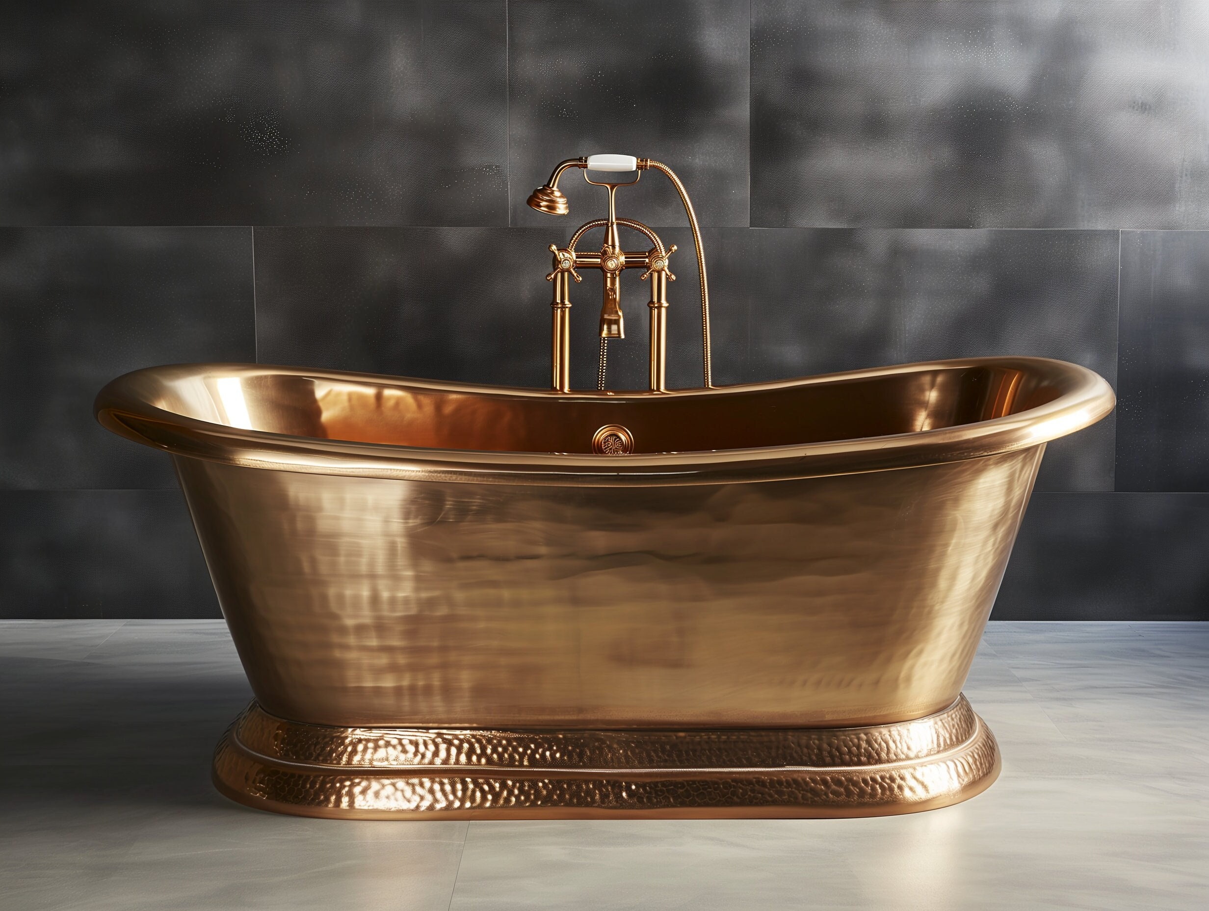 Vintage-inspired Brass Clawfoot Bathtub With Elegant Faucet Luxurious ...
